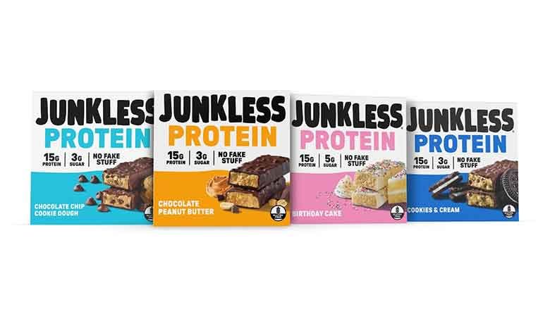 Junkless Debuts Protein Bars with Candy-Bar Taste | Prepared Foods