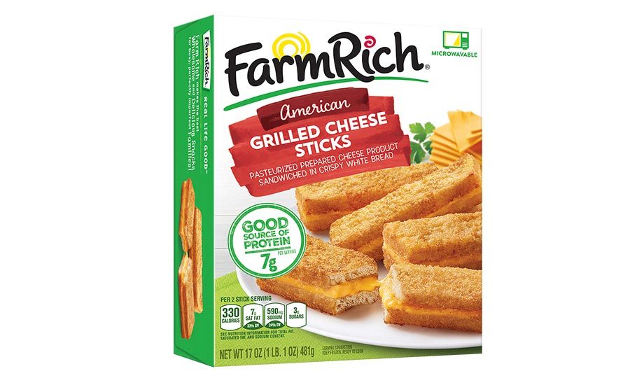 Farm Rich Launches Grilled Cheese Sticks, Bean Dip Bites & Sweet Onion ...