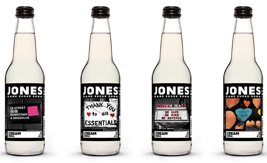 Jones Soda Limited Edition Messages Of Hope Cream Soda Labels 2020 Jones Soda Limited Edition Messages Of Hope Cream Soda Labels 2020